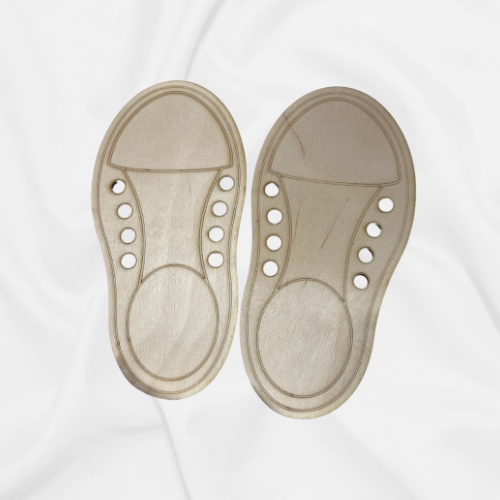 Wooden Shoe Lace Learner Blank – Best Blanks Wholesale LTD